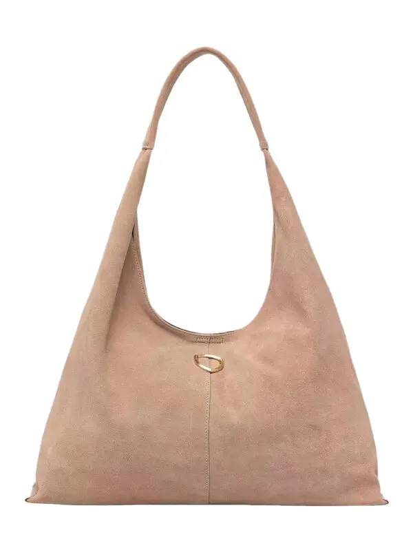 BLAUER. Calf Suede Logo-plaque Tote Bag - Neutrals