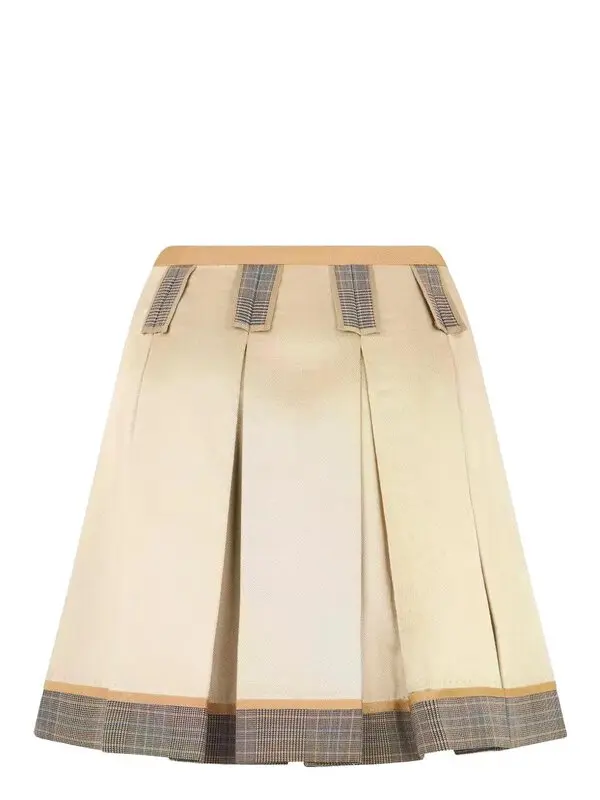 Moschino Pleated Short Skirt - Neutrals