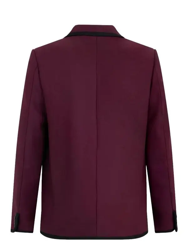 Moschino Contrast-trim Notched-collar Blazer - Red
