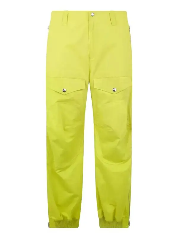 Moschino Straight-leg Trousers With Elasticated Cuffs - Yellow
