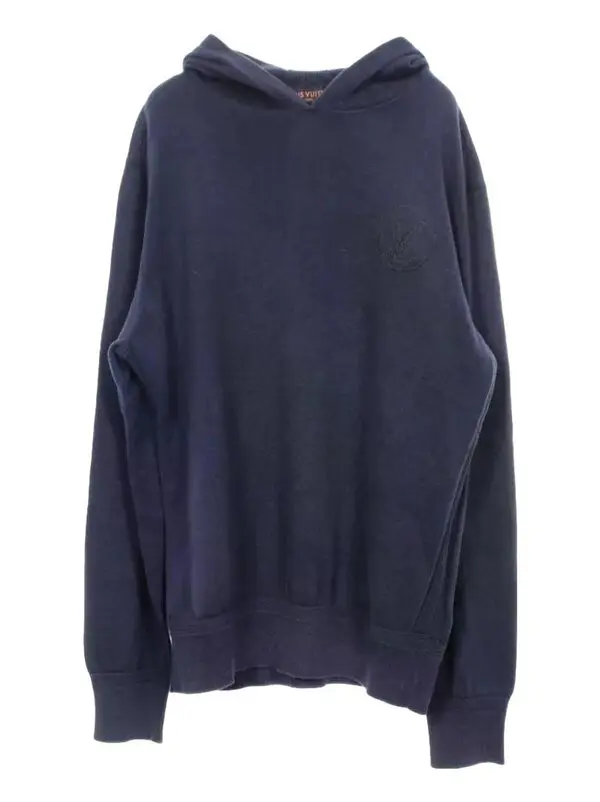 LOUIS VUITTON Knitted Hoodie - Blue