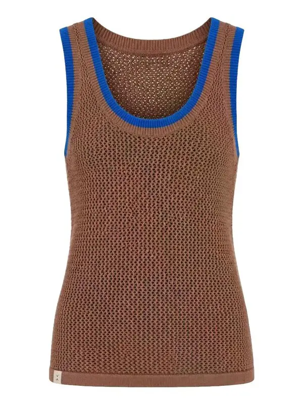 The Upside Avalon Wales Knit Tank Top - Brown