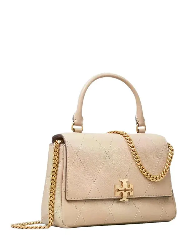 Tory Burch Mini Charlie Quilted Crossbody Bag - Neutrals