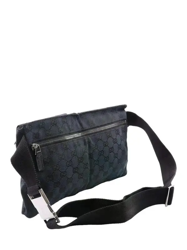 Gucci Gg Canvas Belt Bag - Blue