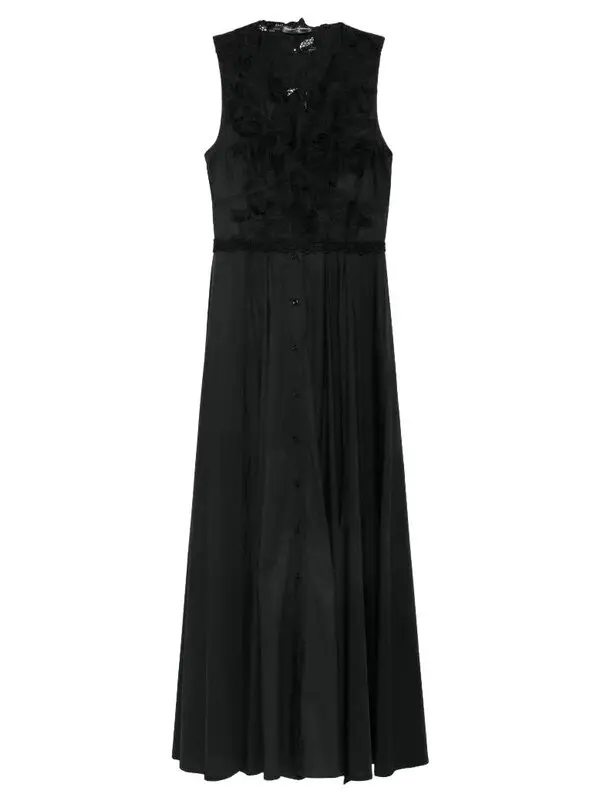 Ermanno Scervino Lace Maxi Dress - Black