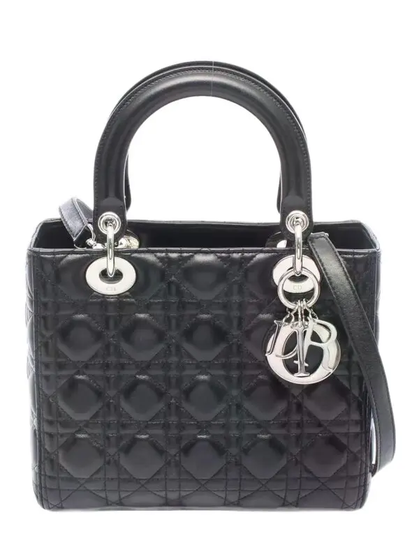 Dior Lady Cannage Handbag - Black