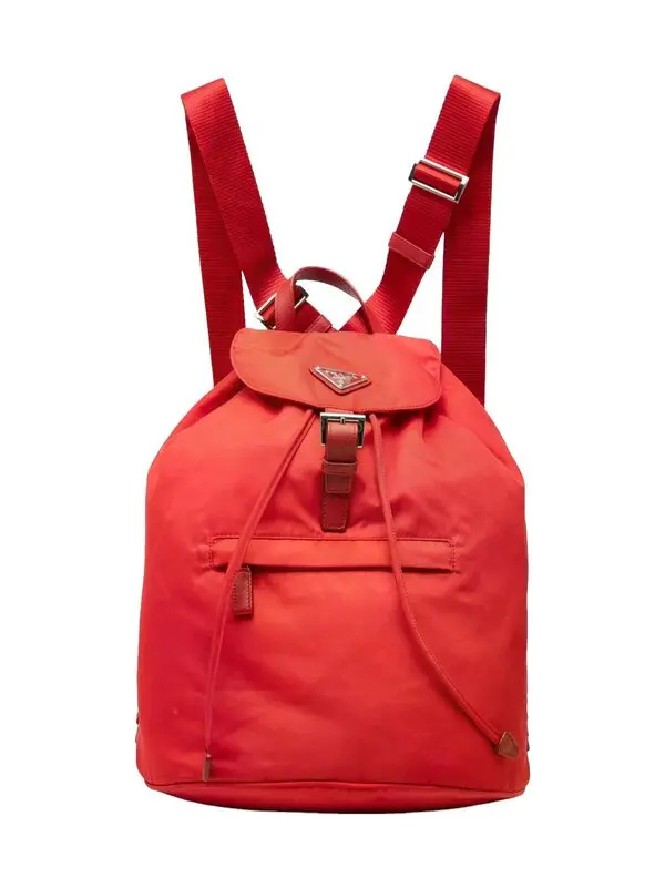 Prada Tessuto Backpack - Red