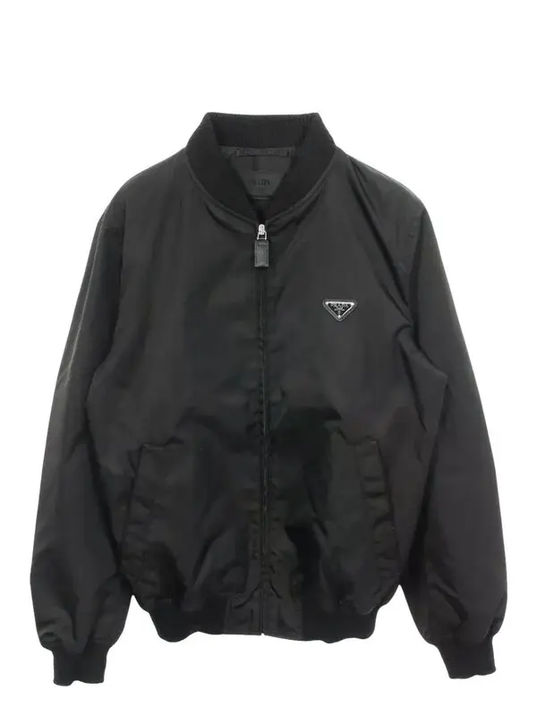Prada Re-nylon Bomber Jacket - Black