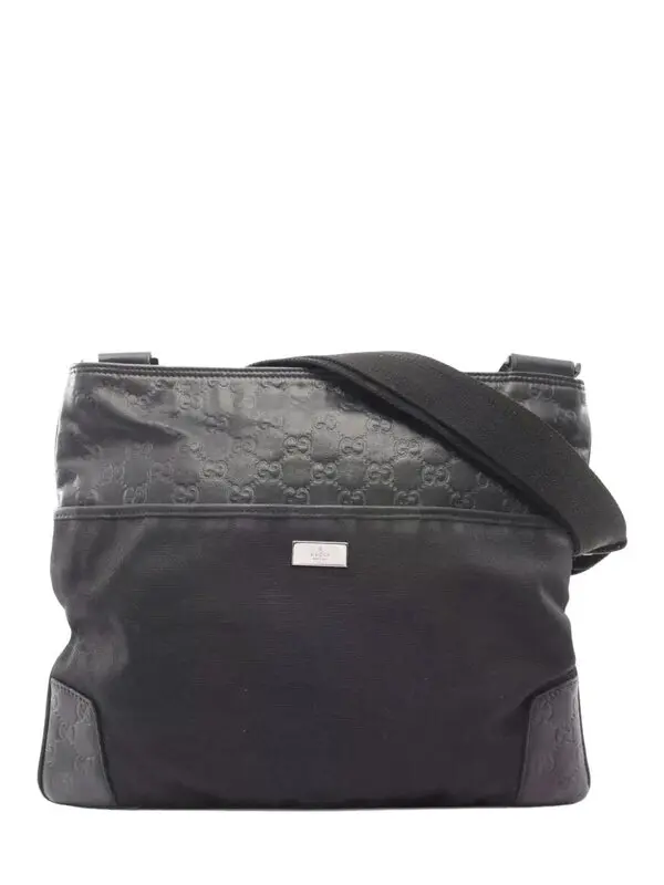 Gucci Guccissima Shoulder Bag - Black