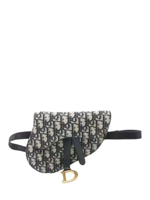 Dior Saddle Oblique Belt Bag - Blue