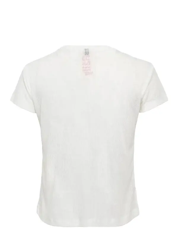 Rally Movement Ribbed Knit T-shirt - Grey