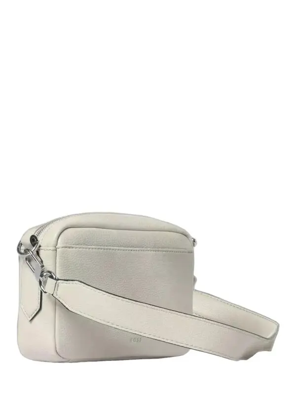 BOSS Logo Plaque Shoulder Bag - Neutrals