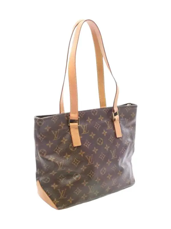LOUIS VUITTON Monogram Canvas Cabas Piano Shoulder Bag - Brown