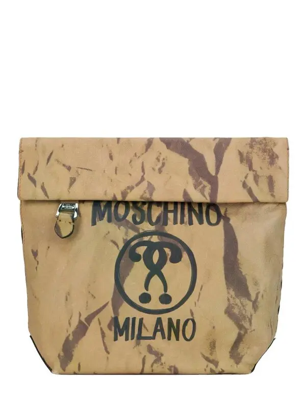 Moschino Print Shoulder Bag - Neutrals