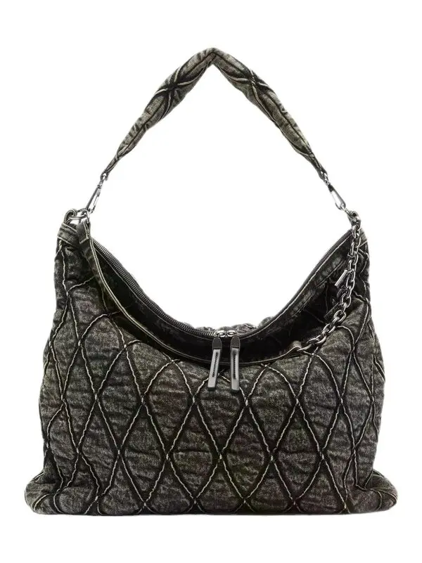 DIESEL® Charm-d Quilted Shoulder Bag - Grey