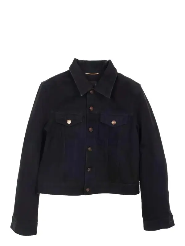 Saint Laurent Button-up Denim Jacket - Black