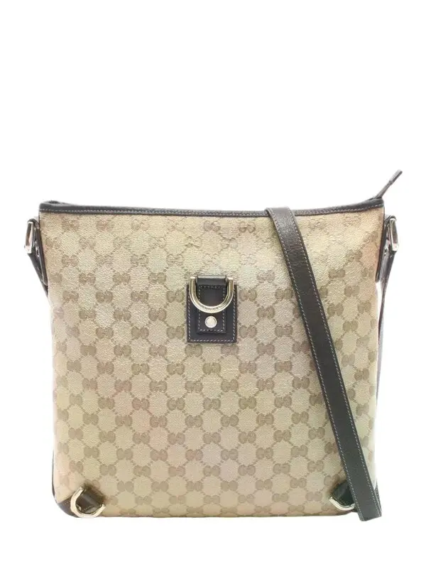 Gucci 2000s Gg Crystal Abbey Crossbody Bag - Neutrals
