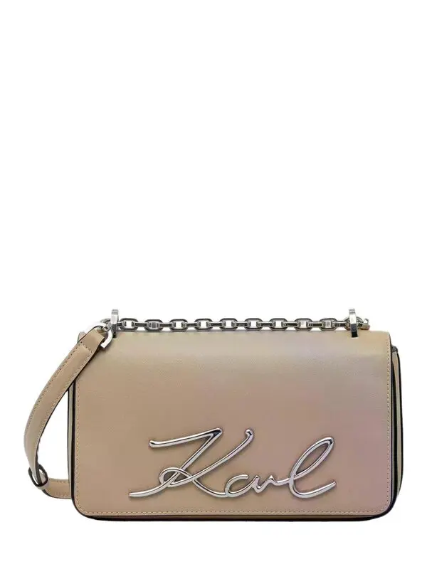 Karl Lagerfeld K/signature Logo-plaque Crossbody Bag - Neutrals