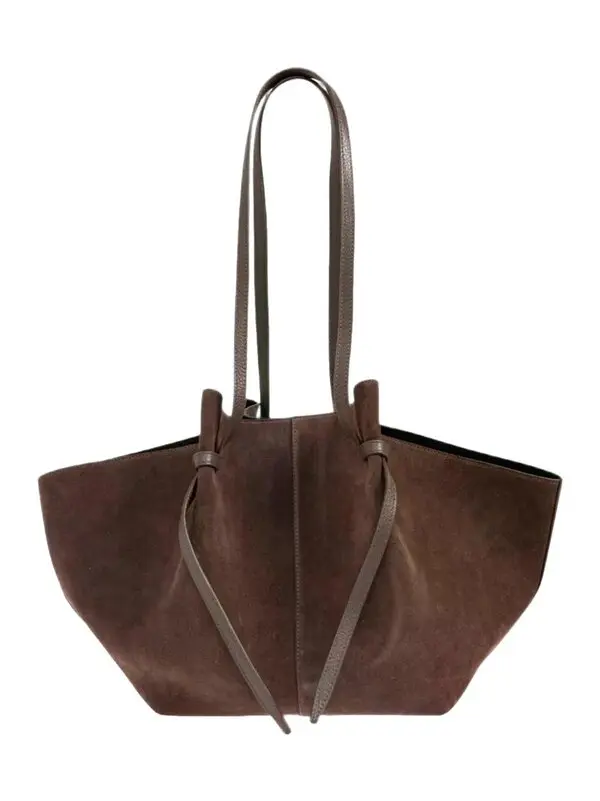 Yuzefi Mochi Suede Tote Bag - Brown