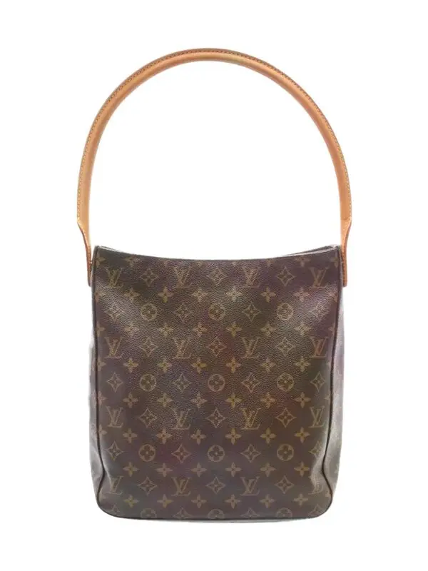 LOUIS VUITTON Monogram Canvas Looping Gm Tote Bag - Brown