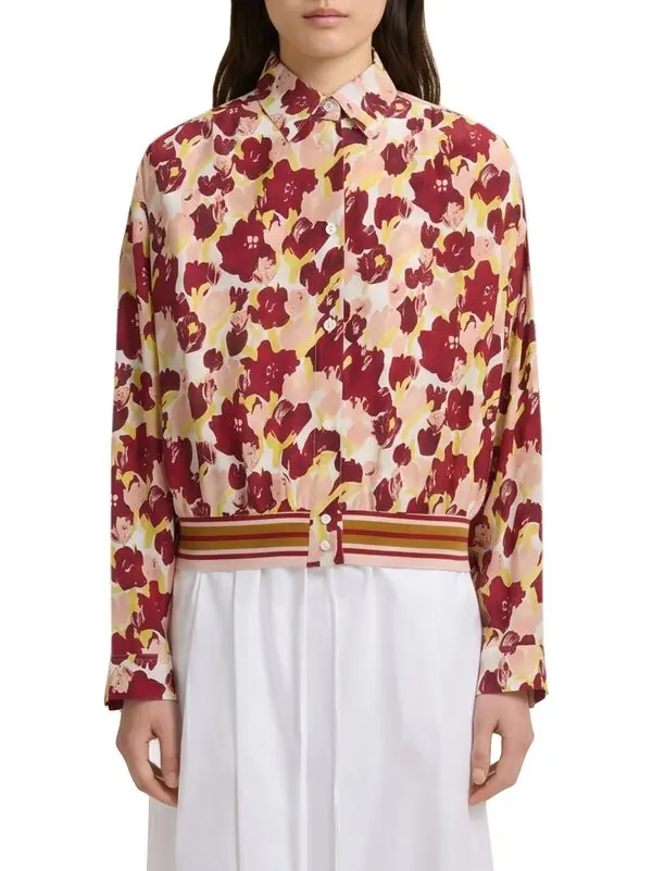 Marni Silk Floral Print Shirt - Multicolor