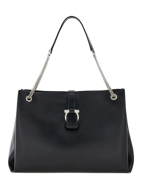 FERRAGAMO Mia Tote Bag - Black