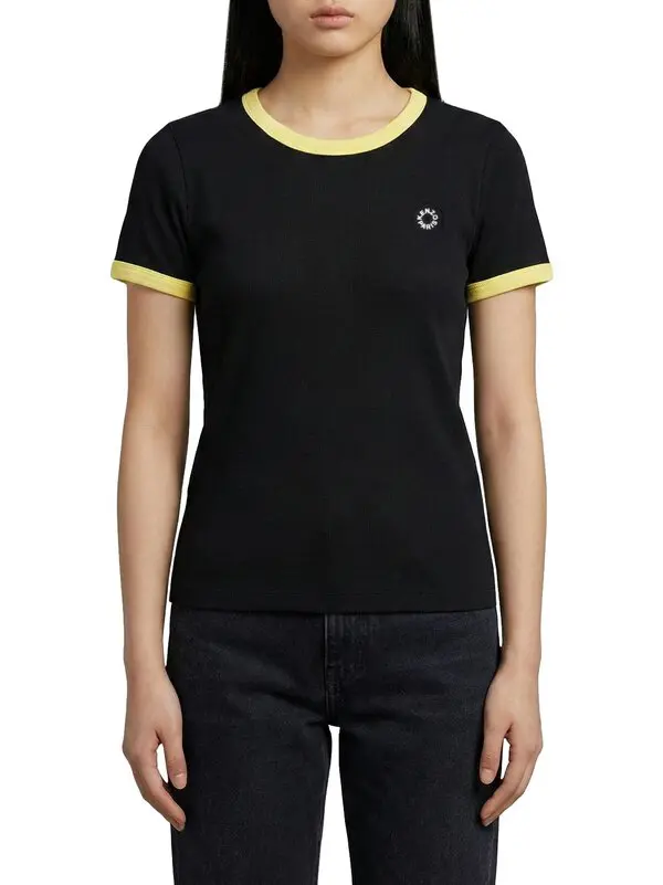 Kenzo Cotton Crewneck T-shirt With Logo Detail - Black
