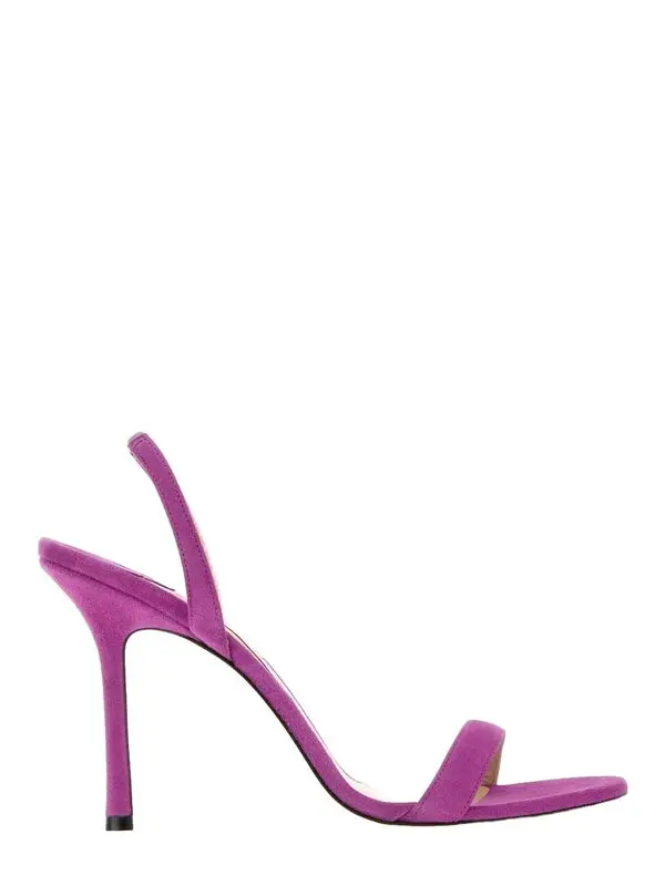 JIMMY CHOO Suede Slingback Sandals With Stiletto Heel - Violet
