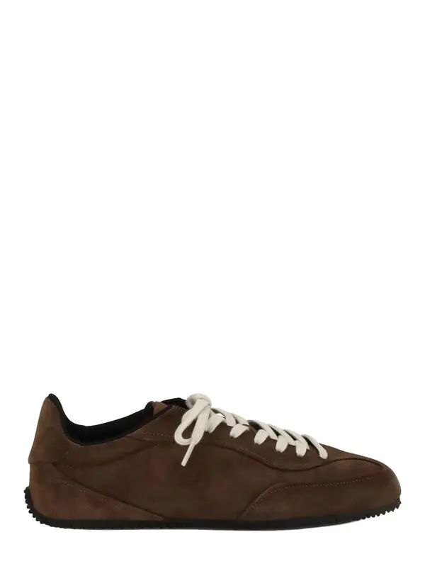 Axel Arigato Daze Runner Sneakers In Calf Leather And Suede - Brown