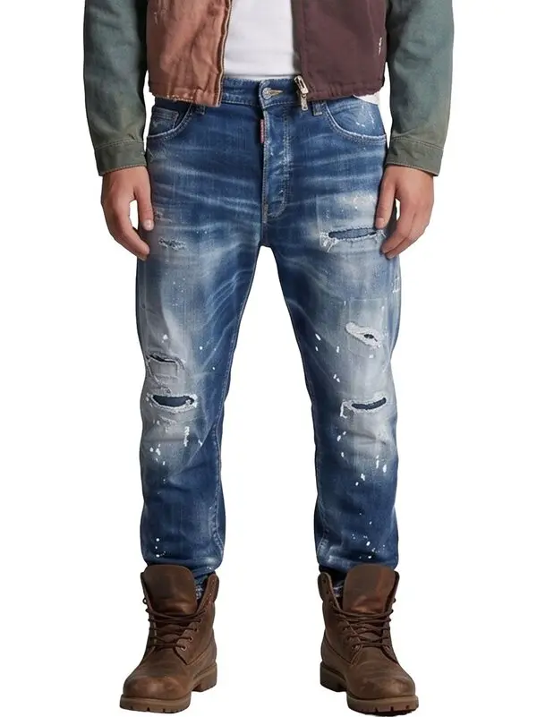 Dsquared2 Straight Leg Jeans - Blue
