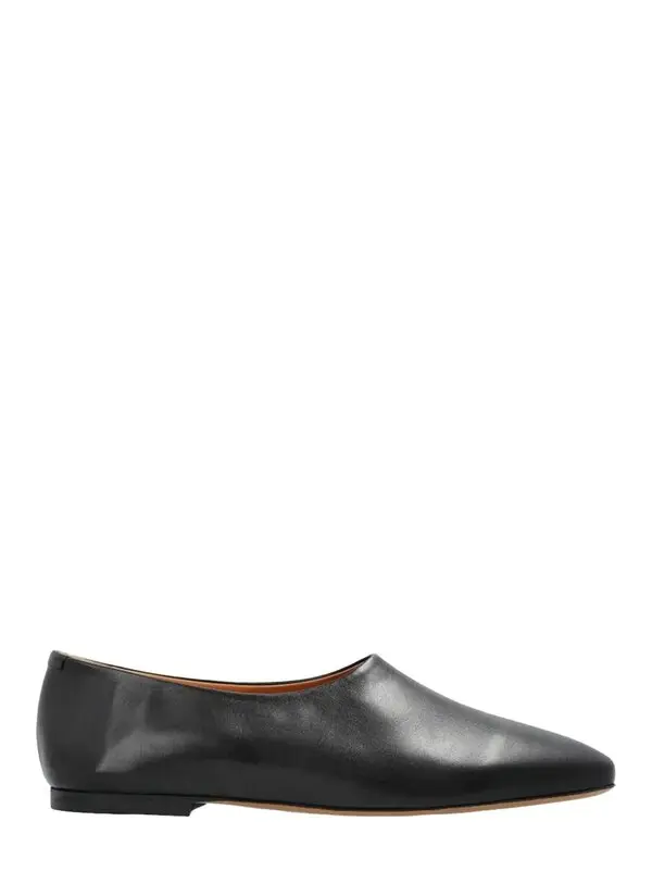 JIL SANDER Bovine Leather Ballet Flats - Black
