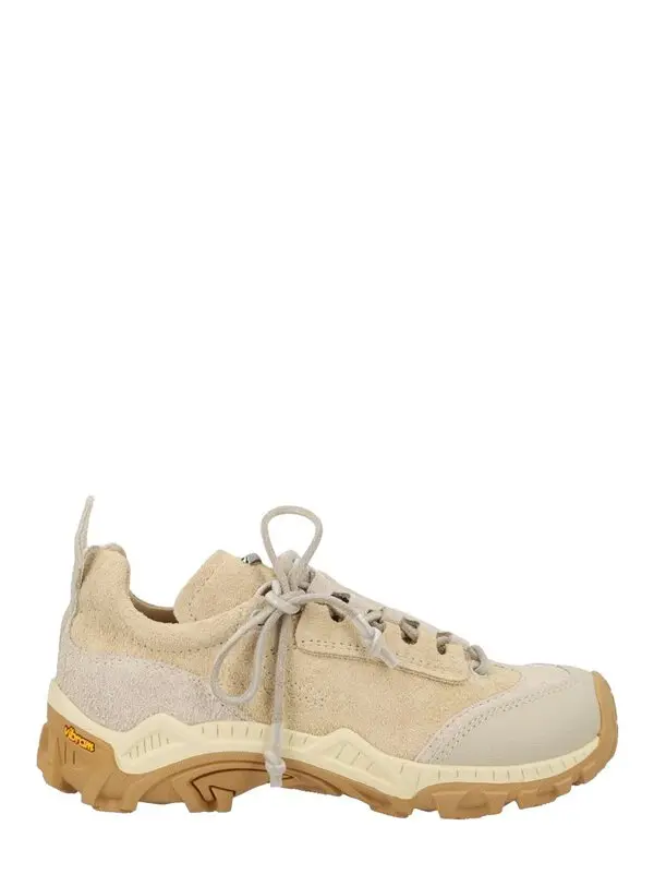 Our Legacy Gabe Suede Low-top Sneakers With Vibram Sole - Beige