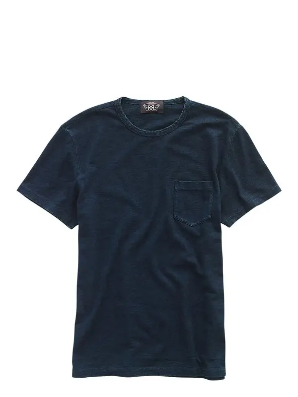 Ralph Lauren Indigo Jersey Pocket T-shirt - Rinsed Indigo