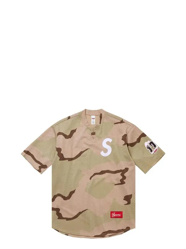 Supreme Shop Logo Henley - Brown