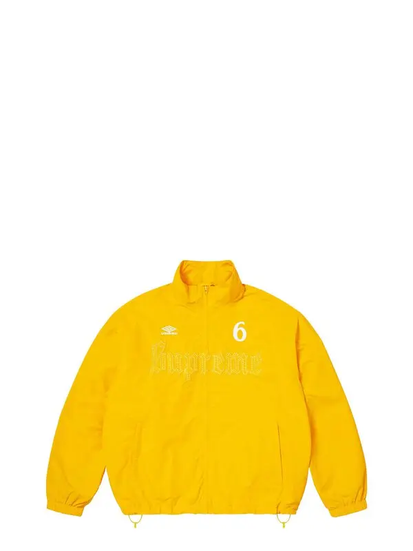 Supreme X Umbro Rhinestone Track Jacket - Yellow