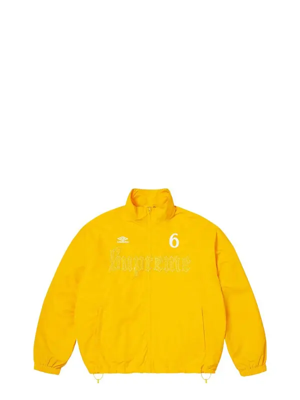 Supreme X Umbro Rhinestone Track Jacket - Yellow