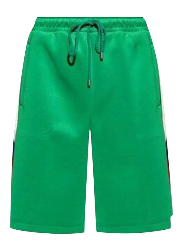 Gucci Side Stripe Logo Shorts - Green