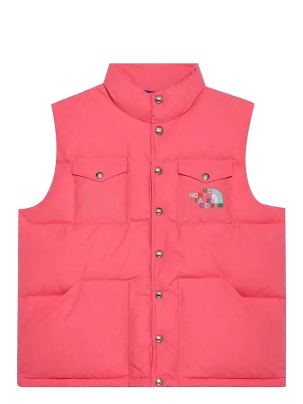 Gucci X The North Face Down Vest - Pink