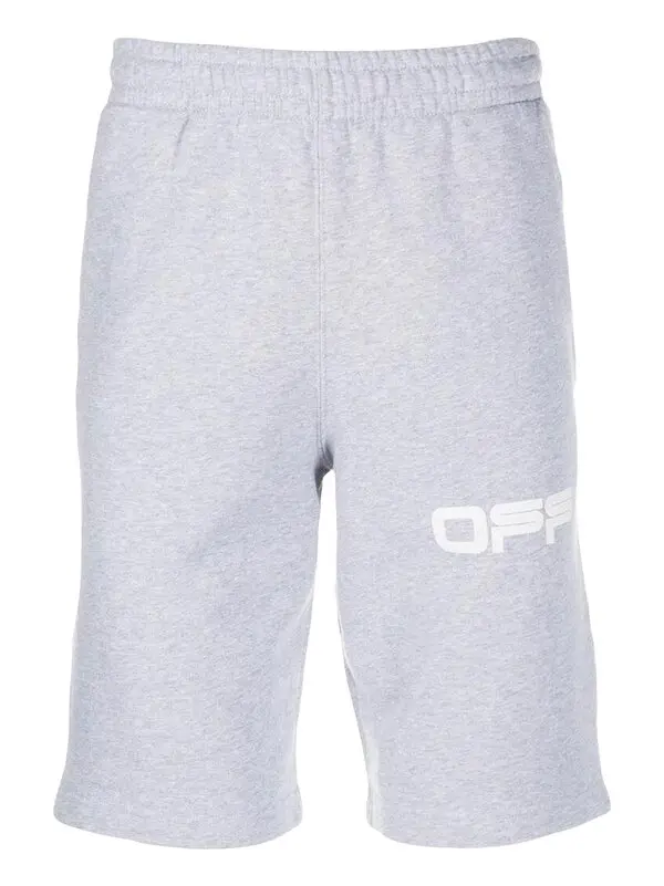 Off-White Airport Tape Sweatshort - Grey