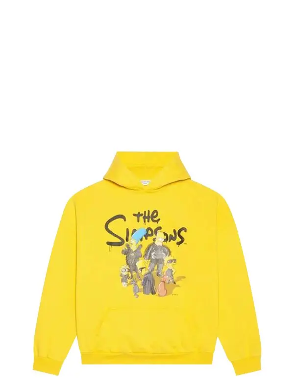 Balenciaga X The Simpsons Graphic Hoodie - Yellow