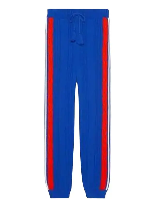 Gucci X Adidas Knit Track Pants - Blue