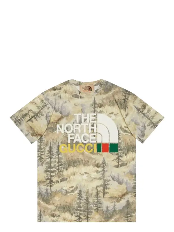 Gucci X The North Face Forest Print T-shirt - Brown
