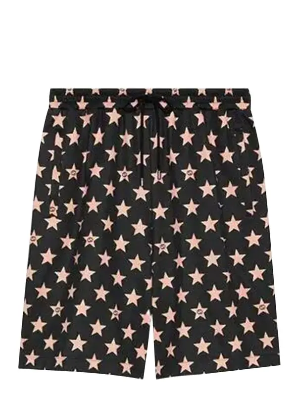 Gucci Star Print Drawstring Shorts - Black