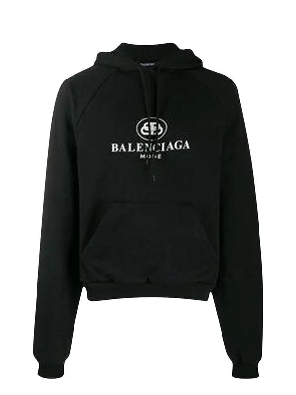 Balenciaga Mode Hoodie - Black