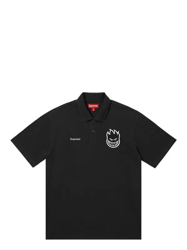 Supreme X Spitfire Collaboration Polo Shirt - Black