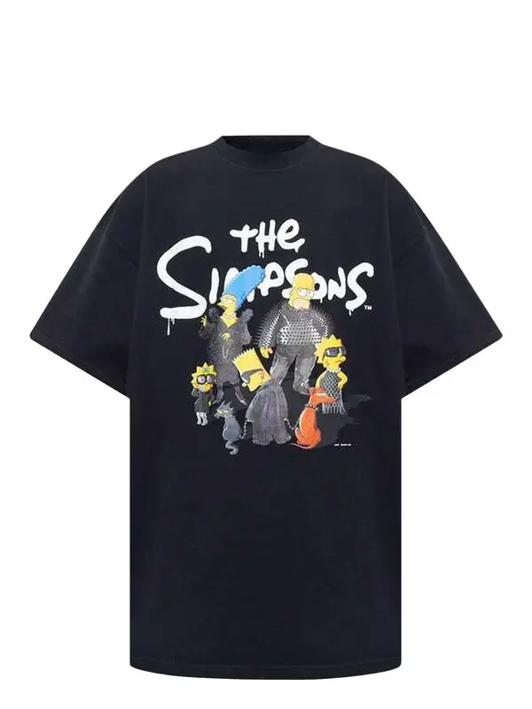 Balenciaga X The Simpsons Graphic T-shirt - Blue