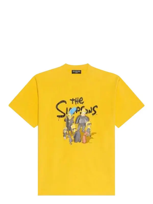 Balenciaga X The Simpsons Graphic T-shirt - Yellow