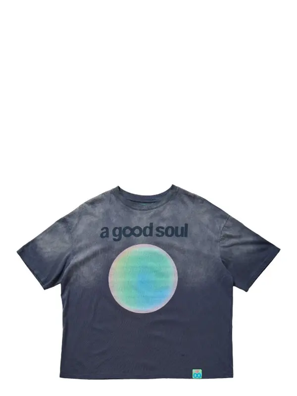 A GOOD SOUL Aura Field Graphic T-shirt - Blue
