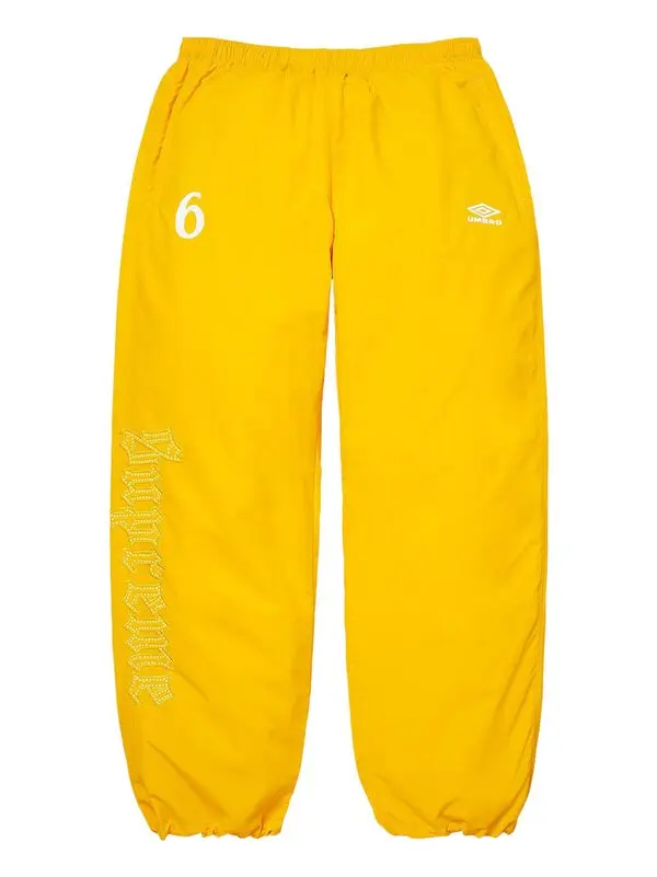 Supreme X Umbro Rhinestone Track Pant - Yellow