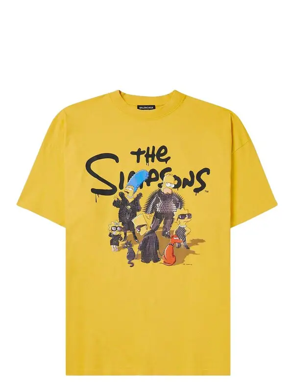 Balenciaga X The Simpsons Graphic T-shirt - Yellow